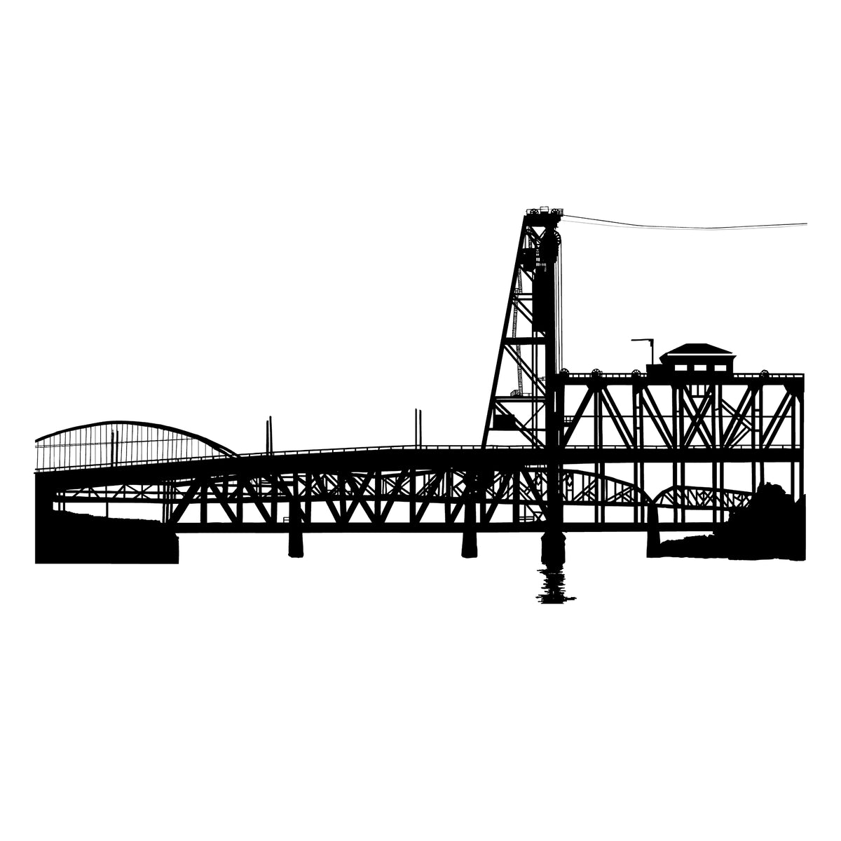 Landscape Series Portland Bridges – Salty Raven
