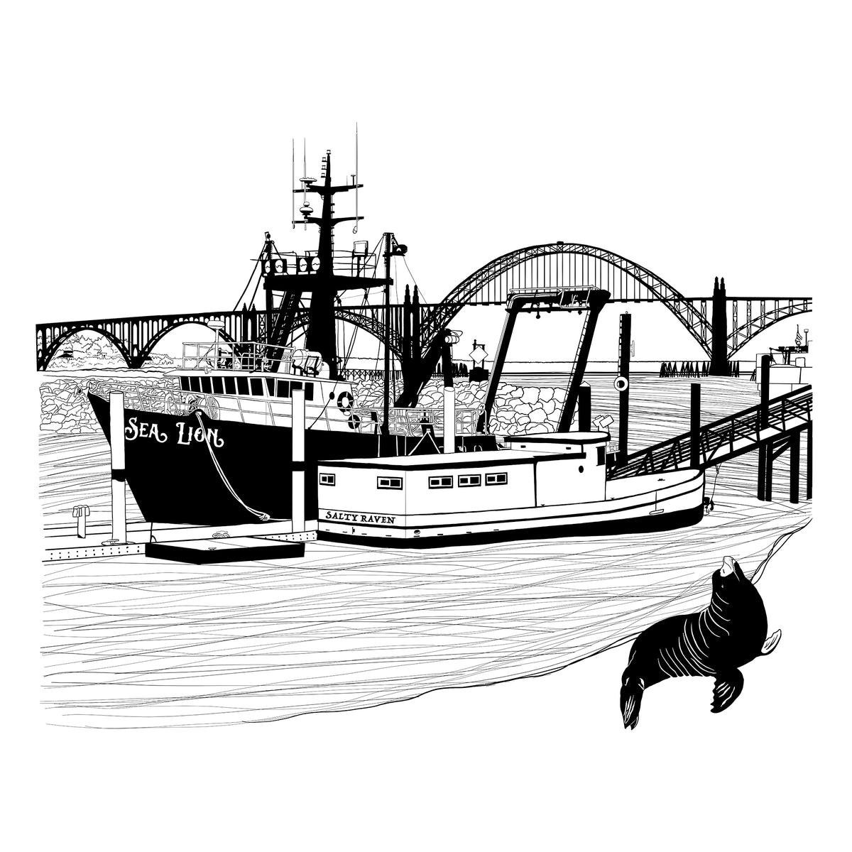 Landscape Series Sea Lion's Port – Salty Raven