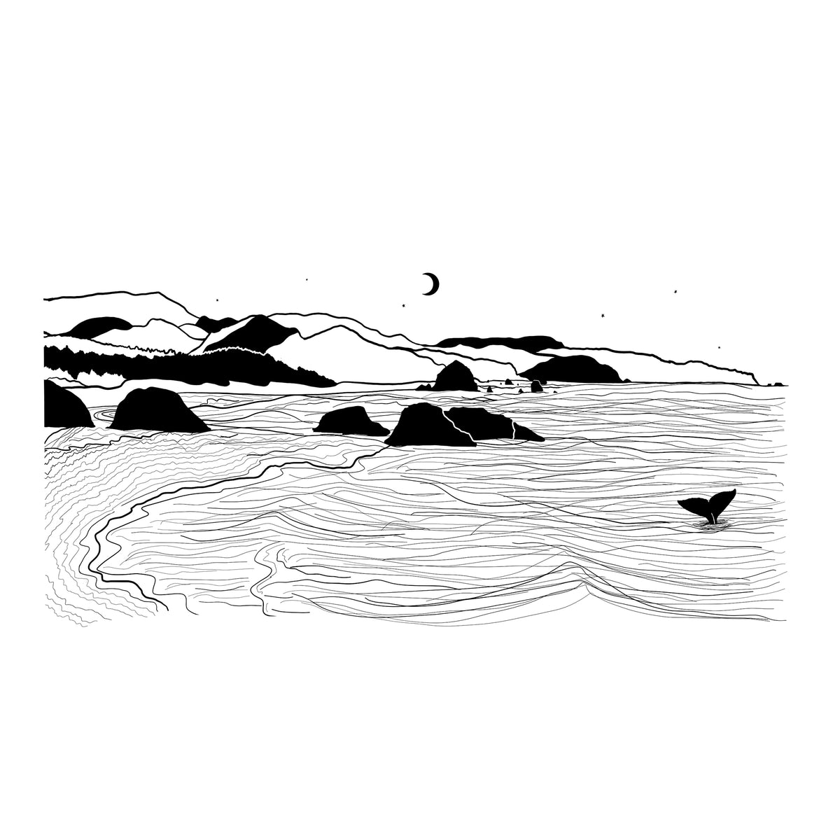 Landscape Series Whale's Tail – Salty Raven