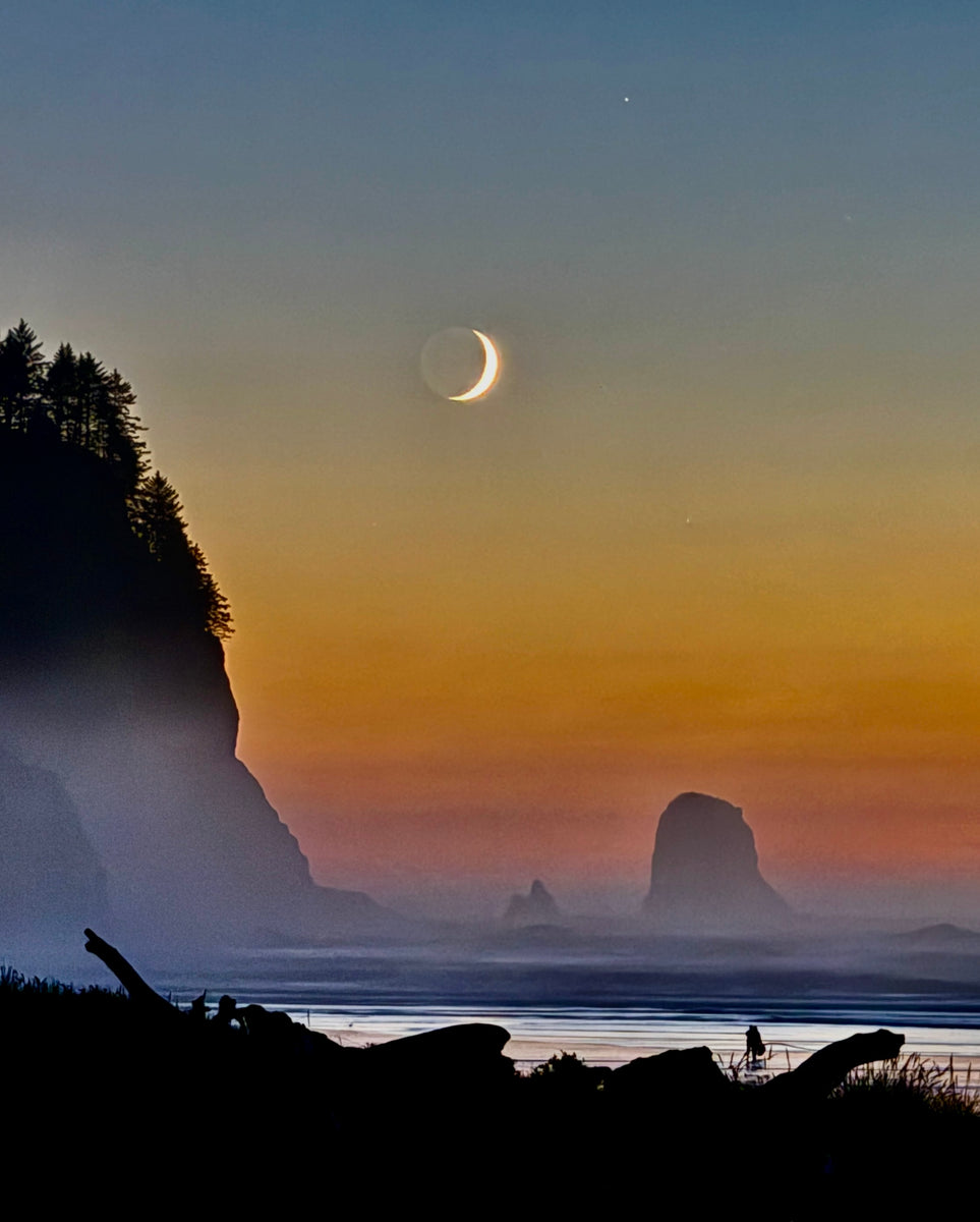 Crescent Moon Couple Original Photography Paper Prints & Framed Metal ...