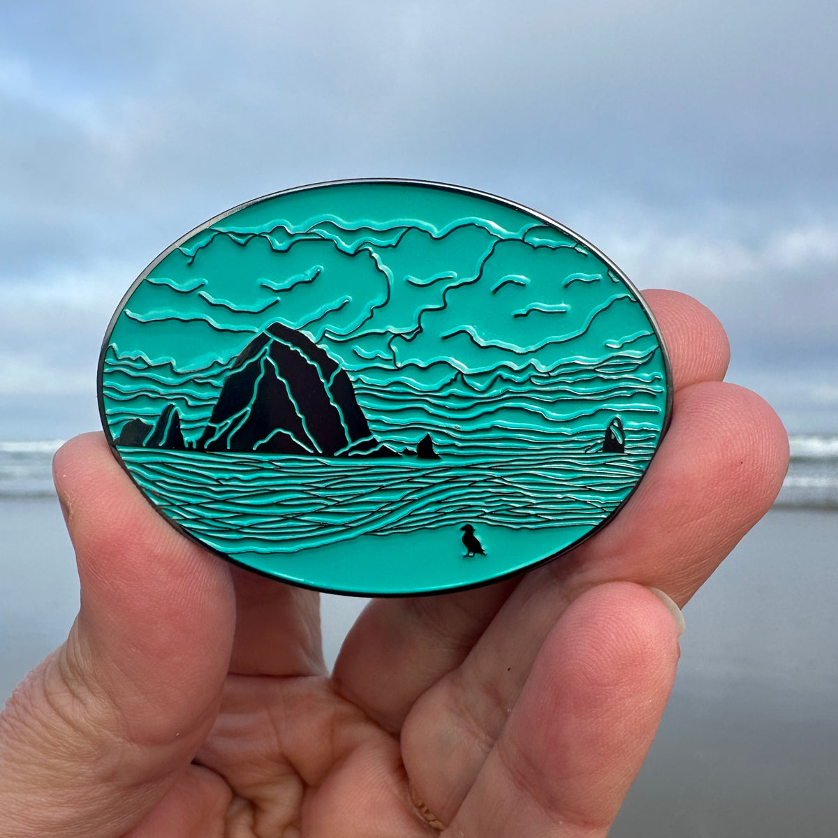 Haystack Humpback Lapel Pin – Salty Raven