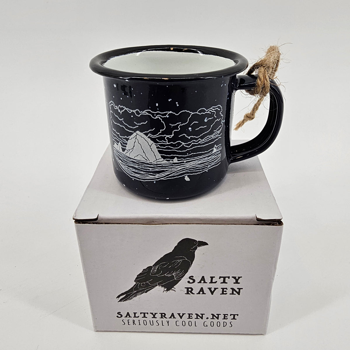 Haystack - Mini Enamel Campfire Espresso Mugs or Ornaments 3oz – Salty ...