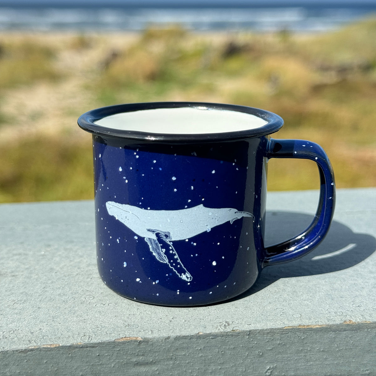 Humpback Whale - Mini Enamel Campfire Espresso Mugs or Ornaments 3oz ...