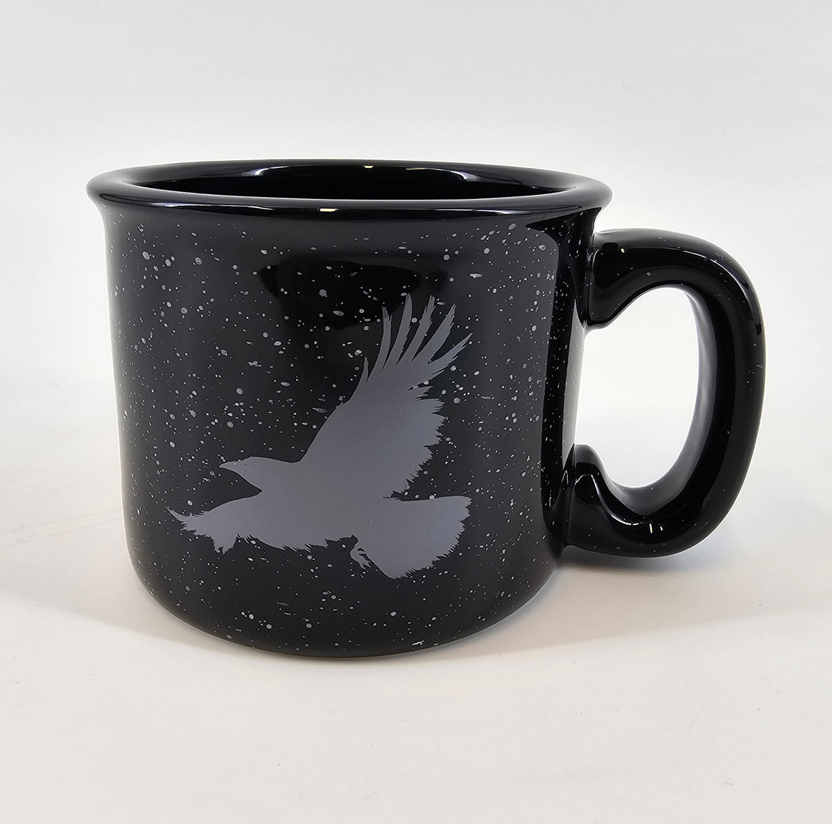 Flying Raven Black 15oz Ceramic Campfire Mug – Salty Raven