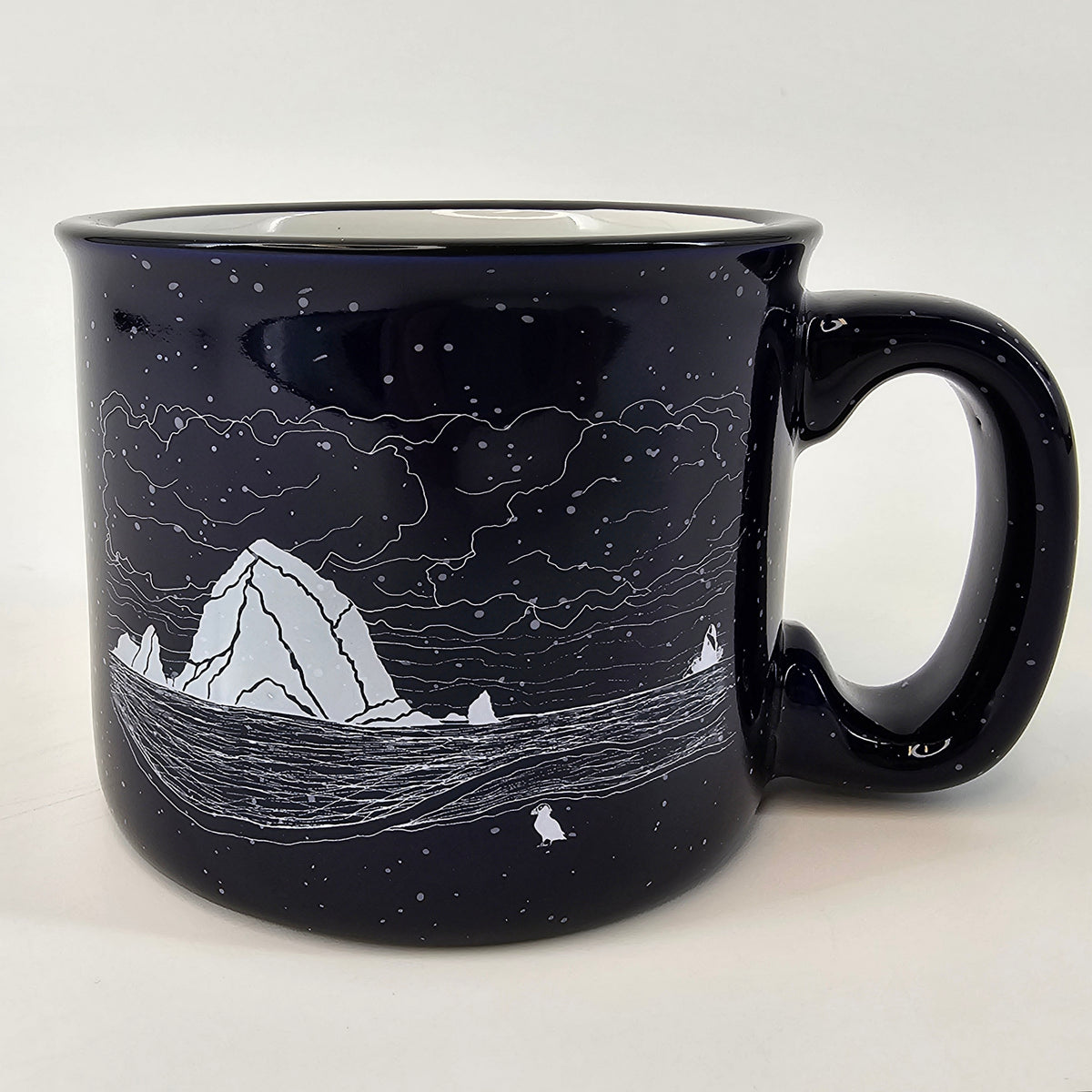 Haystack Humpback Cobalt Blue 15oz Ceramic Campfire Mug – Salty Raven