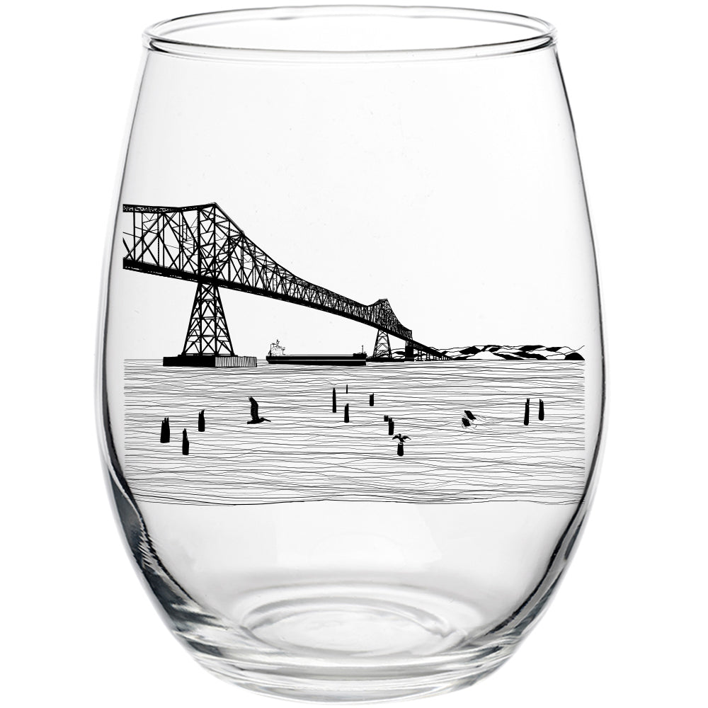 Gateway to the Sea Stemless Wine Glass-Single and Boxed sets – Salty Raven