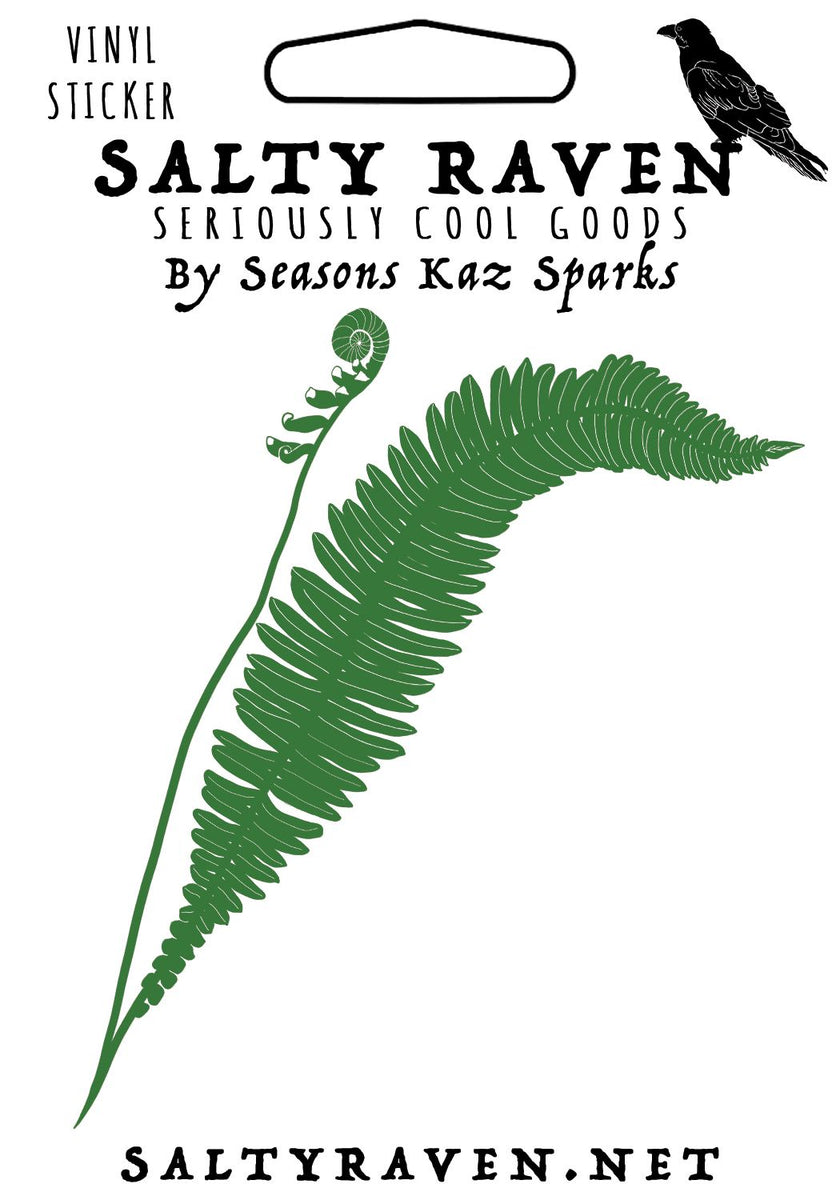 Fern HVS Vinyl Stickers – Salty Raven