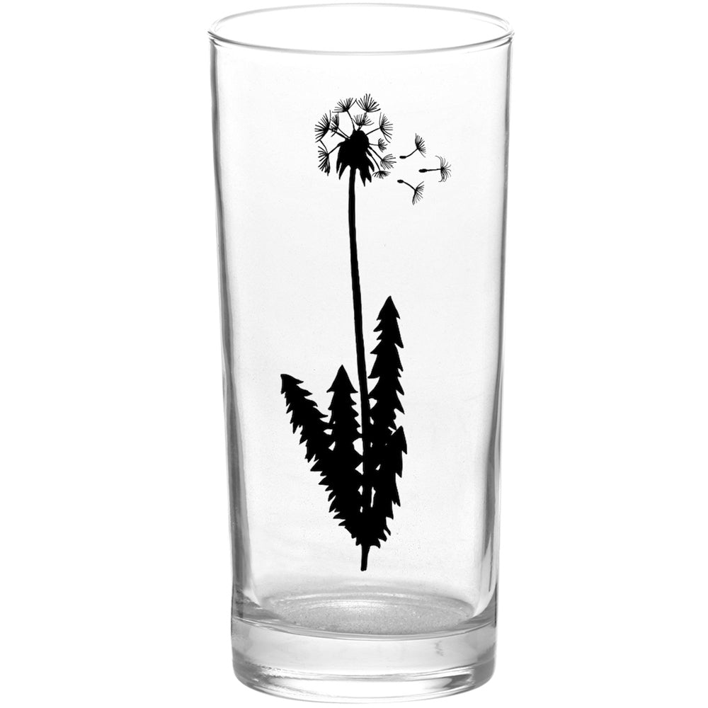 Black Three Wishes Black Tall Collins Glass - Botanical Series – Salty ...