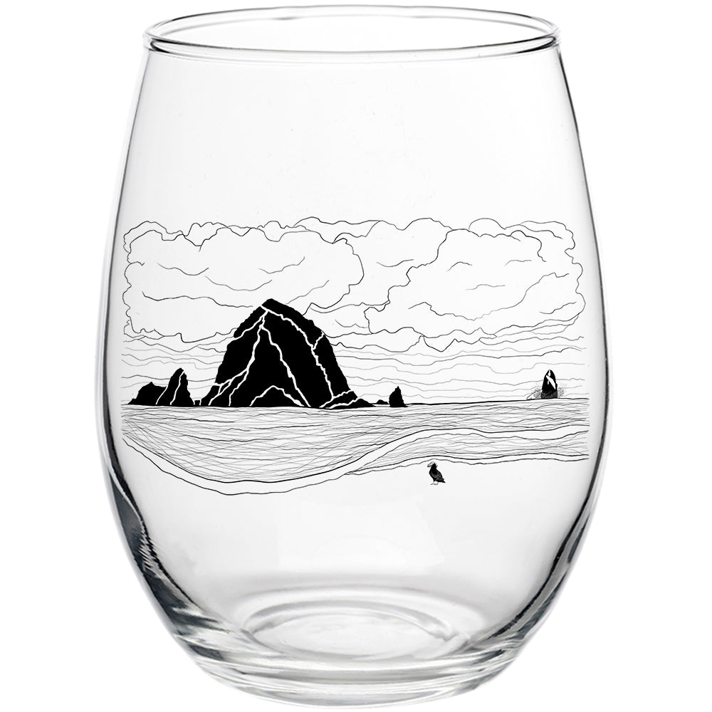 Haystack Humpback Stemless Wine Glass – Salty Raven