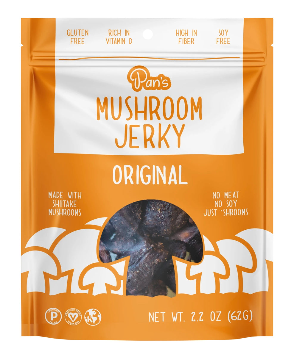 Pans Mushroom Jerky – Salty Raven
